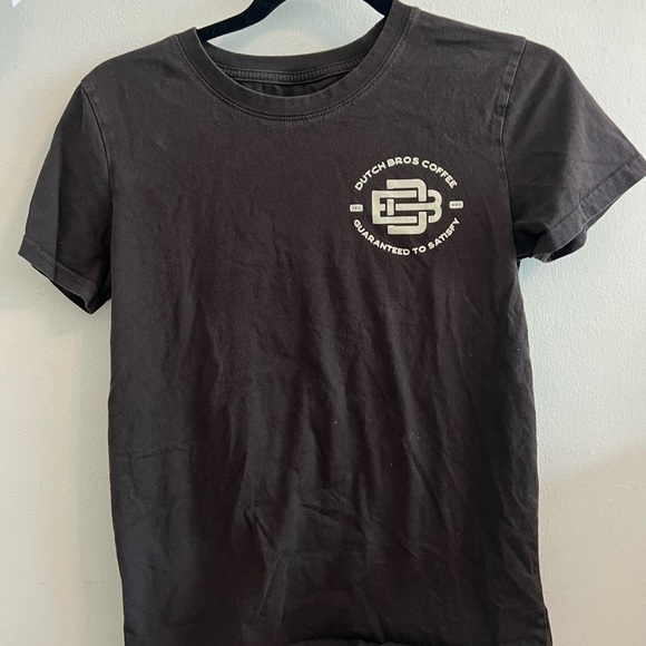 Tops | Vintage Looking Off Black Dutch Bros Tee | Poshmark